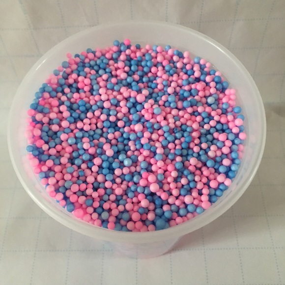Other | Slime Foam Balls Nerdz Blue Pink And White Beads | Poshmark